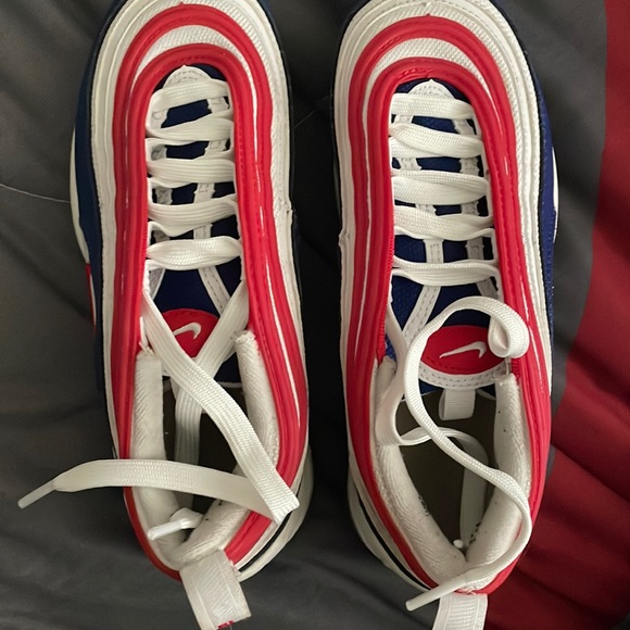 Nike | Shoes | Nike Air Max Size 35y Redwhiteblue | Poshmark